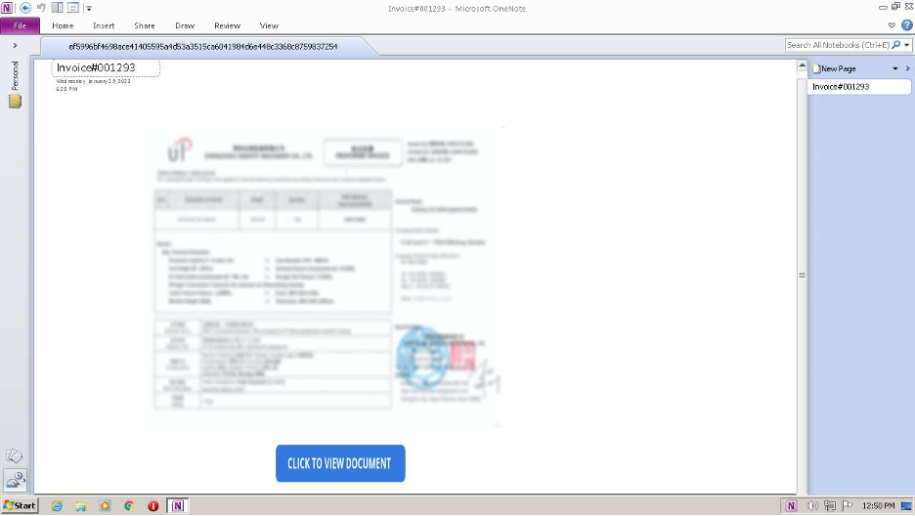 Rise of OneNote Documents for Phishing Attacks - Docguard | Detect ...
