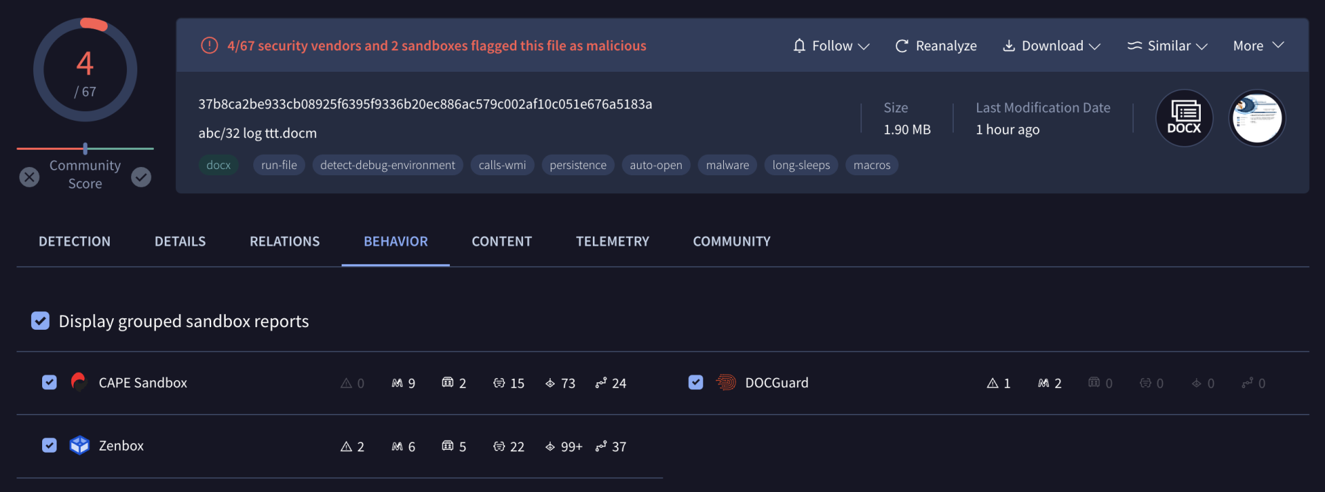 Analysis of Malicious Word Document: Python Based Malware Targeting ...